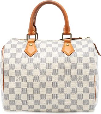 Louis Vuitton Crossbody Bags - Damier Azur Speedy 25 - Gr. unisize - in Wei&szlig; - f&uuml;r Damen
