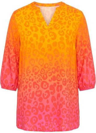 Angel Of Style Longbluse Bluse bequeme Passform Leo mit Farbverlauf