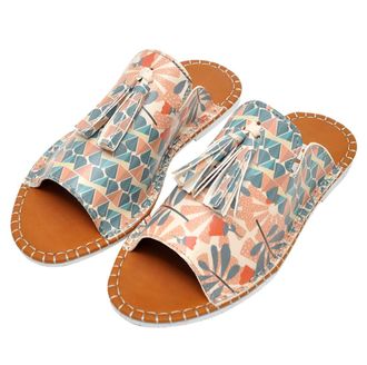 Dogo Damen Pine Flache Sandalen, Mehrfarbig, 36 EU