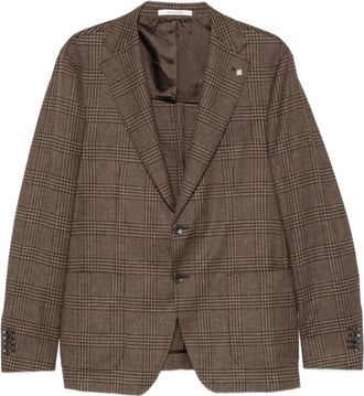 Tagliatore Homme, Vestes, Brun, Taille: L Veste &agrave; carreaux