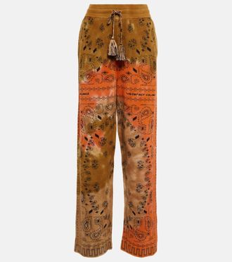 Alanui Hose Bandana aus Baumwoll-Piqué