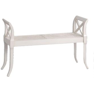 M&S Collection M&s - Amadeus - Banc 2 places blanc cass&eacute; Boston