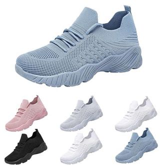 Generic Chaussures de course pour femme - Tennis et marche - En maille respirante - Antid&eacute;rapantes - L&eacute;g&egrave;res - D&eacute;contract&eacute;es - Entra&icirc;nement physique - Avec so