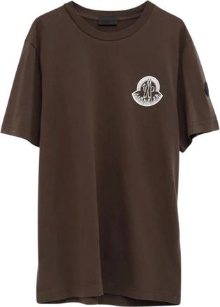 Moncler Homme, Tops, Brun, Taille: M SS T-Shirt