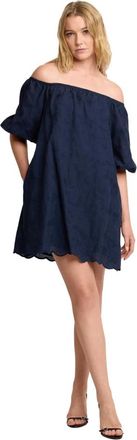 Kocca Femme, Robes, Bleu, Taille: 38 FR Robe Courte &agrave; &Eacute;paules D&eacute;nud&eacute;es