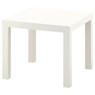 IKEA Ikea Lack Beistelltisch, 55 x 55 cm, Wei&szlig;