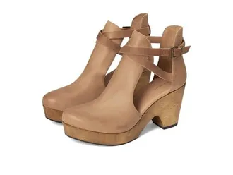 Free People Sabots en cuir de c&egrave;dre pour femme, Marron clair/cuir, 40 EU