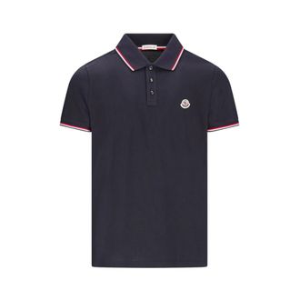 Moncler Homme, Tops, Bleu, Taille: 2XL Polo Classique pour Homme