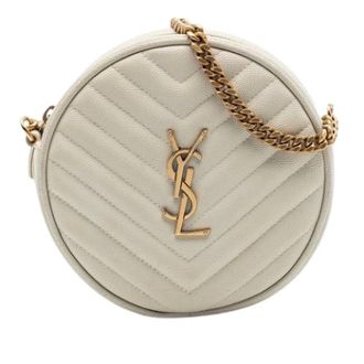 Saint Laurent Sac bandouli&egrave;re matelass&eacute; Pre-owned - Femme - Pre-owned - Blanc - Taille: ONE Size