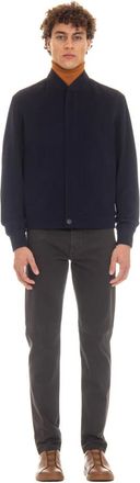 Ermenegildo Zegna Homme, Vestes, Bleu, Taille: XL Oasi Cashmere Elements Bomber