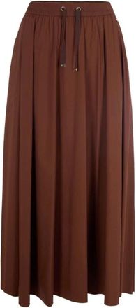 Herno Femme, Jupes, Brun, Taille: 40 FR Jupe L&eacute;g&egrave;re Stretch en Nylon