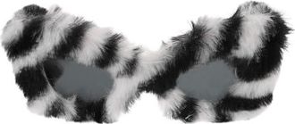 IFUNDOM Lunettes de Soleil Peluche Z&egrave;bre Fantaisie OEil de Chat Accessoires D&eacute;guisement pour F&ecirc;te et Anniversaire Confort Doux et Protection Solaire Lunettes 