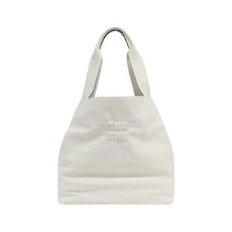 Miu Miu Pre-owned Softy Shoulder Bag - Femme - Pre-owned - Blanc - Taille: ONE Size