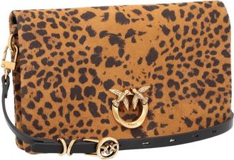 Pinko Womens Clutch With Shoulder Strap Multicolour Polyamide Bags