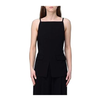 A|X Armani Exchange Top Dos Nu Ouvert - Femme - Tops - Noir - Taille: 36 FR