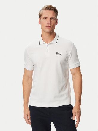 Emporio Armani Poloshirt 8NPF16 PJVUZ 1100 Wei&szlig; Slim Fit