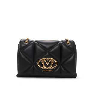Love Moschino Femme, Sacs, Noir, Taille: ONE Size Sac à bandoulière matelassé avec logo en métal