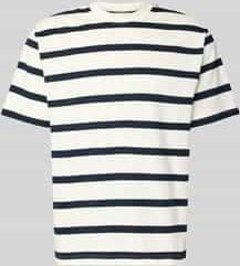 Mc Neal T-Shirt mit geripptem Rundhalsausschnitt