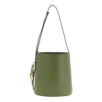 Furla Femme, Sacs, Vert, Taille: ONE Size Petit sac seau Roxie