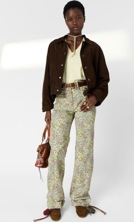 Gerard Darel T-shirt V en coton - MARISA - Jaune