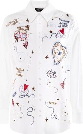 Nenette Femme, Blouses et Chemises, Blanc, Taille: 38 FR Chemises