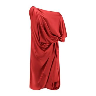 Dries Van Noten Dalant Silk Dress - - Dresses - Damen - Rot - 3XS