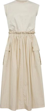 Mos Mosh MOS Mosh, Femme, Robes, Beige, Taille: 36 FR Robe Mix inspir&eacute;e par lutilitaire en Ecru
