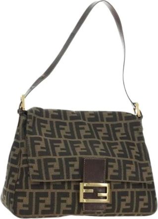 Fendi Pre-owned Vintage Zucca Shoulder Bag - Femme - Pre-owned - Brun - Taille: ONE Size
