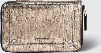 Jerome Dreyfuss Portefeuille Julien Cuir Lamé Champagne