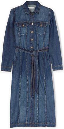 Motivi Femme, Robes, Bleu, Taille: 36 FR Robe-chemise en m&eacute;lange de denim et de tencel