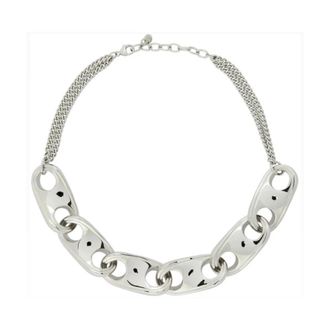 Paco Rabanne Klobige Wellen Halskette Silber Metall - - Accessories - Damen - Grau - ONE SIZE