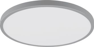 Eglo LED Deckenleuchte Fueva 1, 1 flammige Deckenlampe, Material: Aluminium, Kunststoff, Farbe: Silber, wei&szlig;, &Oslash;: 40 cm, neutralwei&szlig;