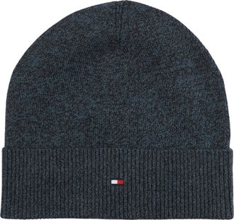 Tommy Hilfiger Herren Th Flag Lightweight Am0Am14068 Beanie, Blue (Space Blue), Einheitsgr&ouml;&szlig;e