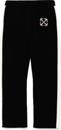 Off-white pantalon de jogging en maille - Noir