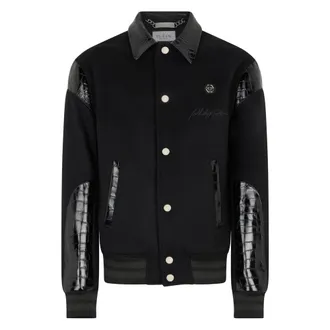 Philipp Plein Herren, Jacken, Schwarzk, 5XLGr&ouml;&szlig;e