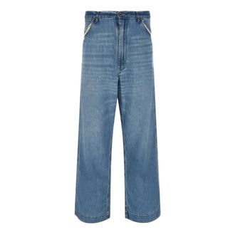 Maison Margiela Homme, Jeans, Bleu, Taille: XL Jean Jambe Large