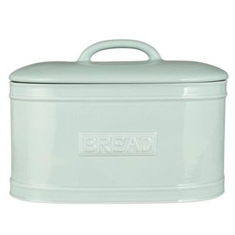 Ib Laursen Brotbox oval hellblau, B: 20 H: 26 L: 36
