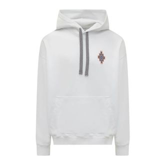 Marcelo Burlon Optical Wings Hoodie - - Sweatshirts & Hoodies - Herren - Wei&szlig; - S