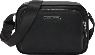 A|X Armani Exchange Homme, Sacs, Noir, Taille: ONE Size Sac Bandouli&egrave;re Noir avec Fermeture &Eacute;clair