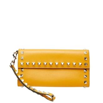 Valentino Portefeuille long (bi-pli) Pre-owned - Femme - Pre-owned - Jaune - Taille: ONE Size