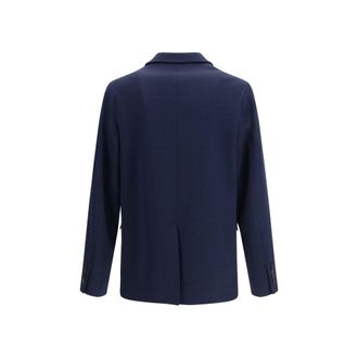 Gucci Mens Blue Cotton Coat Clothing