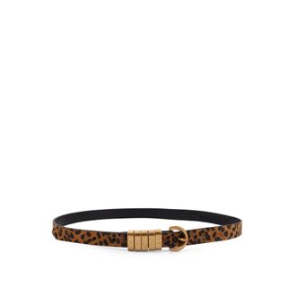 Pinko Pinko, Femme, Accessoires, Multicolore, Taille: L Ceinture en daim &agrave; imprim&eacute; l&eacute;opard