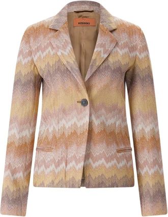 Missoni Femme, Vestes, Multicolore, Taille: 30 FR Blazer Crois&eacute;