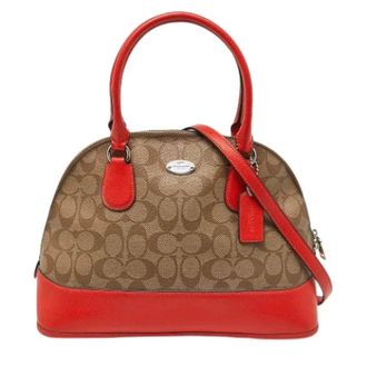 Coach Sac Cartable D&ocirc;me Pre-owned - Femme - Pre-owned - Brun - Taille: ONE Size