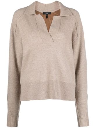 Rag & Bone polo Bridget - Tons neutres