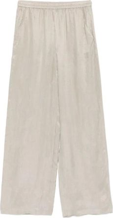 Emporio Armani Femme, Pantalons, Gris, Taille: 42 FR Pantalon Fluide D&eacute;lav&eacute; &agrave; Taille &Eacute;lastiqu&eacute;e en Lyocell