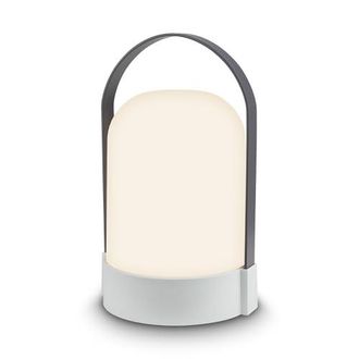 Briloner LED Tischlampe kabellos IP44 mit Touch, dimmbar in Stufen, warmwei&szlig;es Licht, Akku Tischleuchte, Nachttischlampe, LED Lampe, Camping, Outdoor, 14,5 x 1