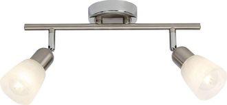 Brilliant Bethany Deckenstrahler eisen/chrom/weiß-alabaster G55213/77