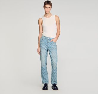 Sandro Regular-Jeans mit Square Cross