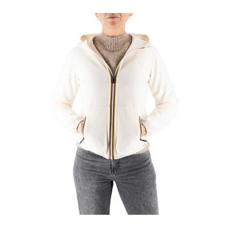 K-Way Femme, Sweatshirts et sweats &agrave; capuche, Blanc, Taille: 36 FR Lily Reversible Jacket